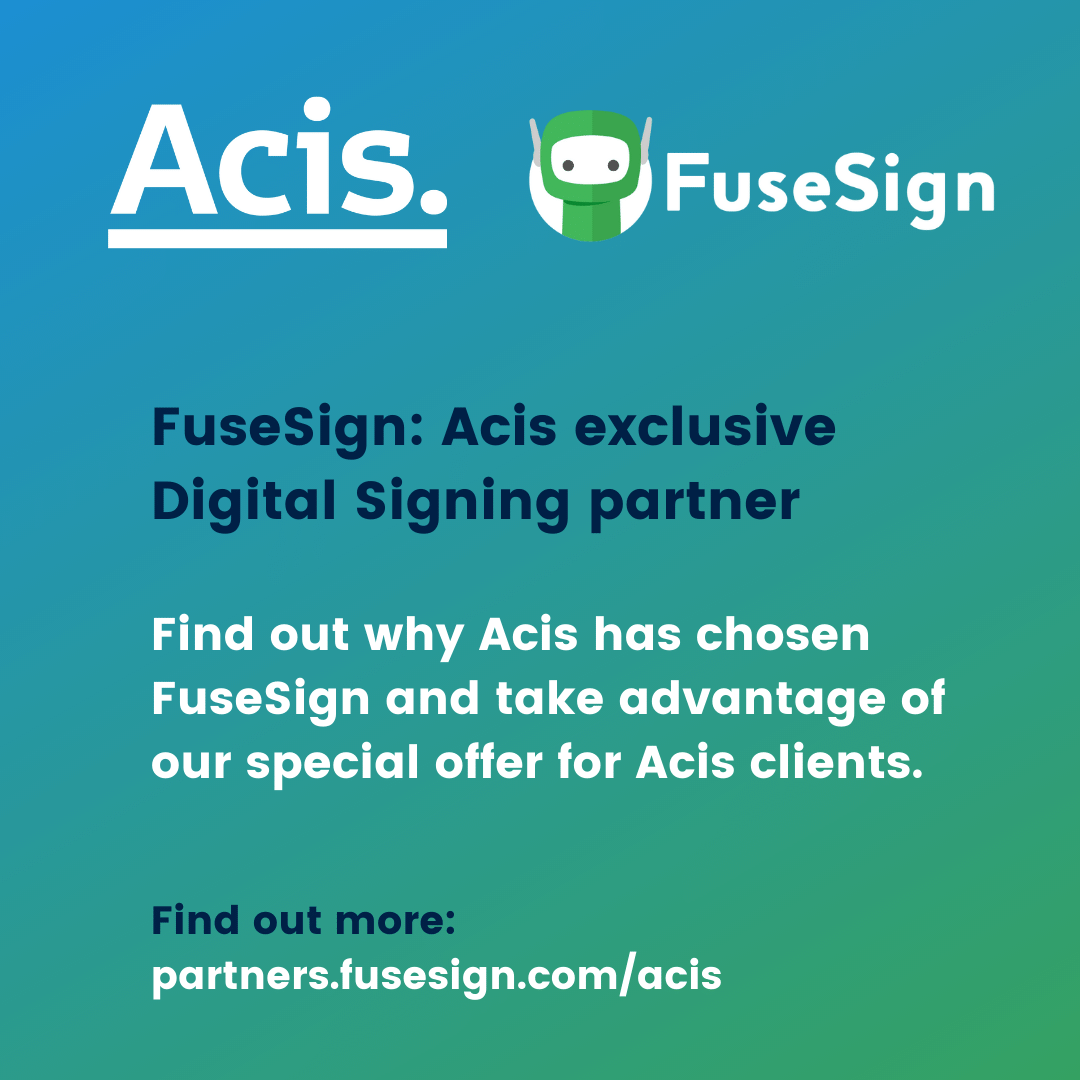 FuseSign: Acis exclusive Digital Signing partner